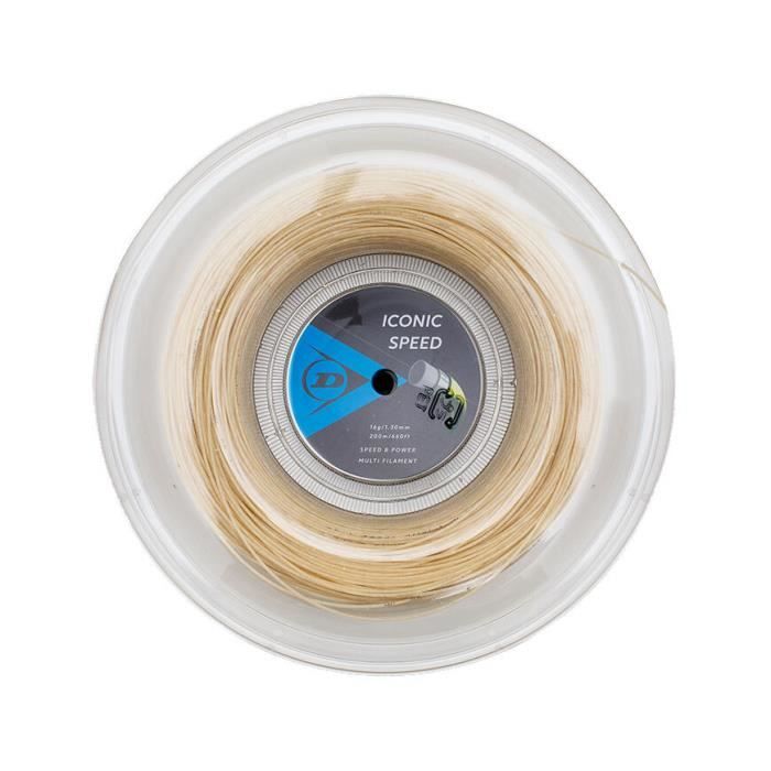 Cordage de tennis Dunlop Iconic Speed 16G Na 200 m - naturel - 1,30 mm ...