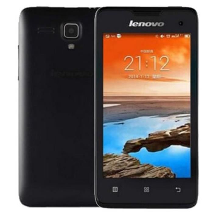 Lenovo A396 4,0 pouces Smartphone Android 2.3 Qual Core 256 + 512 Mo Débloqué 1500mAh Noir ...