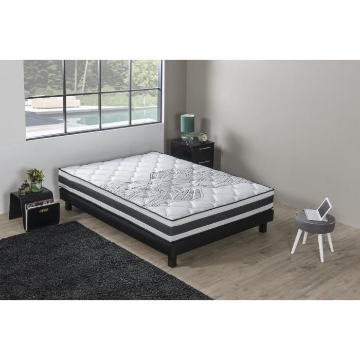 Matelas ressorts 160 x 200 - Confort équilibré - Epaisseur 25 cm ...