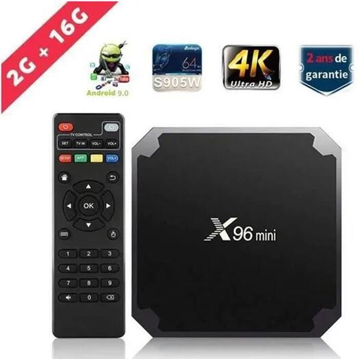 Android TV BOX X96 MINI Lecteur Multimédia Box 2GO + 16GO Android 9.0 Multi-Core 64bit Cortex ...