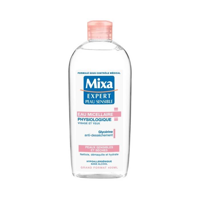Mixa Visage Eau Micellaire Peaux Sensibles et Sèches 400ml - Cdiscount ...