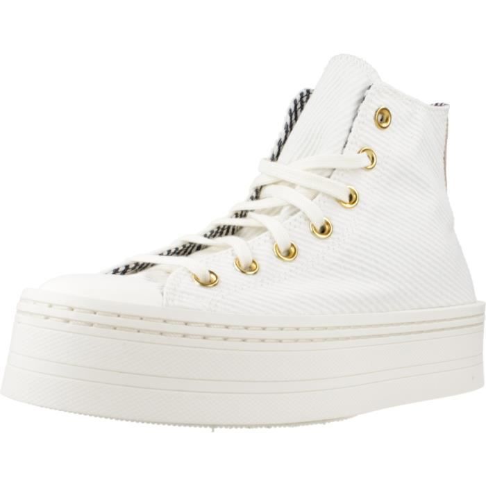 Baskets CONVERSE CHUCK TAYLOR ALL STAR MODERN LIFT HI - Blanc - Lacets ...