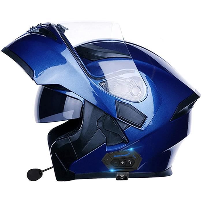 Casque de moto modulable bluetooth intégré homologué ece dot avec ...