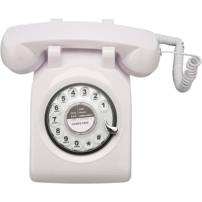 Téléphone À Cadran Rétro, Style Années 1960, Téléphone À Cadran Filaire ...