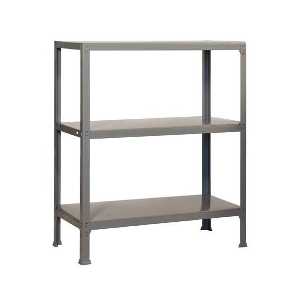 Étagère métallique SIMON RACK - Kit Fileclick Plus 3/360 - Gris - 900x1000x360 mm - Cdiscount Maison