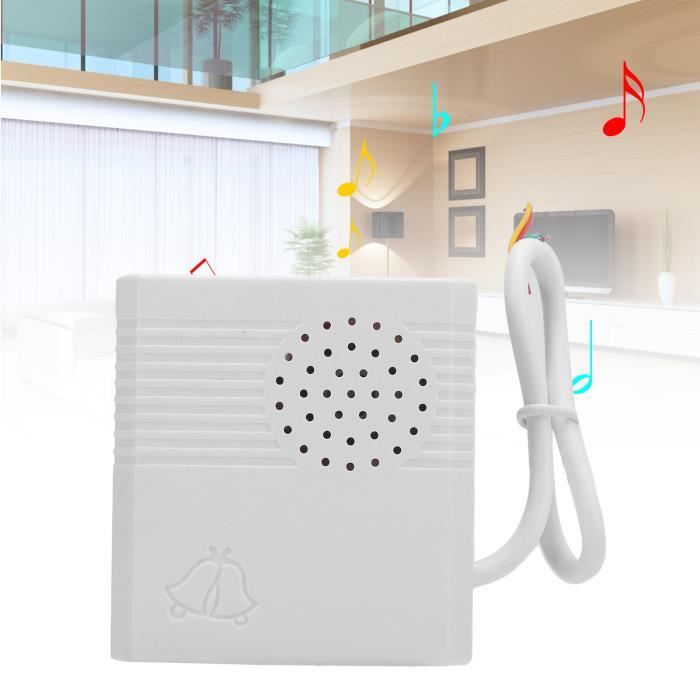 Fangming-Sonnette de porte filaire Sonnette Filaire DC 12V, Système de ...