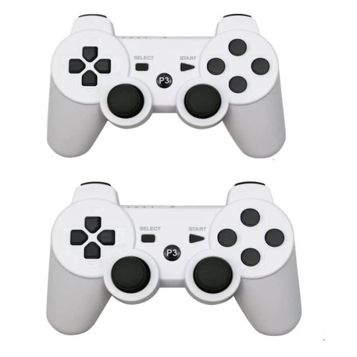 2 PCS Manettes PS3 ,Park double Manette de Jeu pour PS3 Bluetooth sans ...