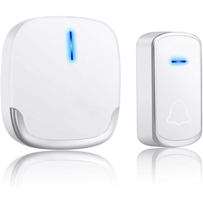 Sonnette Sans Fil Extérieur Étanche Ip44, Sonnette De Porte 300 Mètres ...