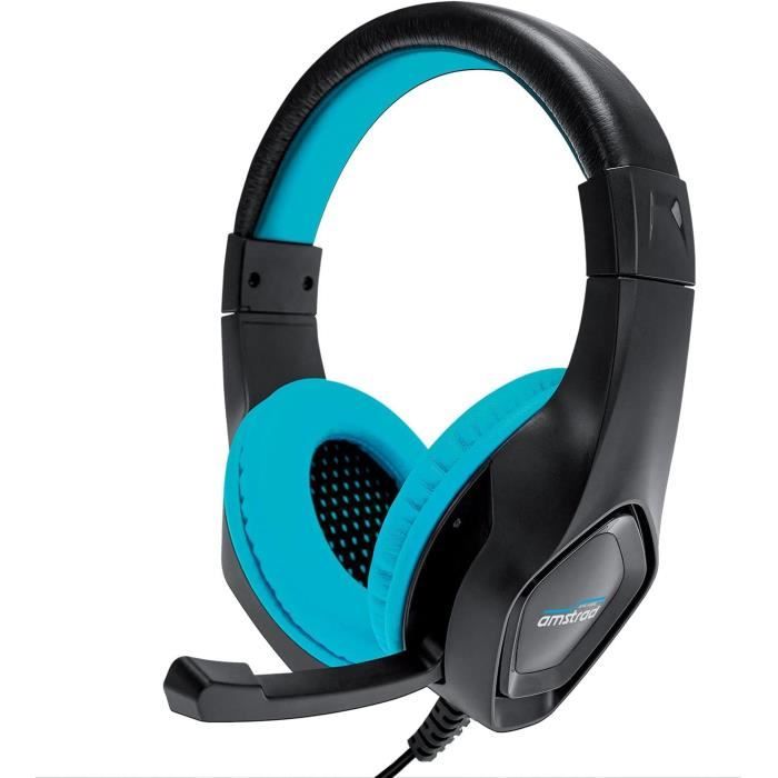 Casque Pro Gamer Ams H888 Blue 40Mm Power Bass Avec Micro Intégré ...