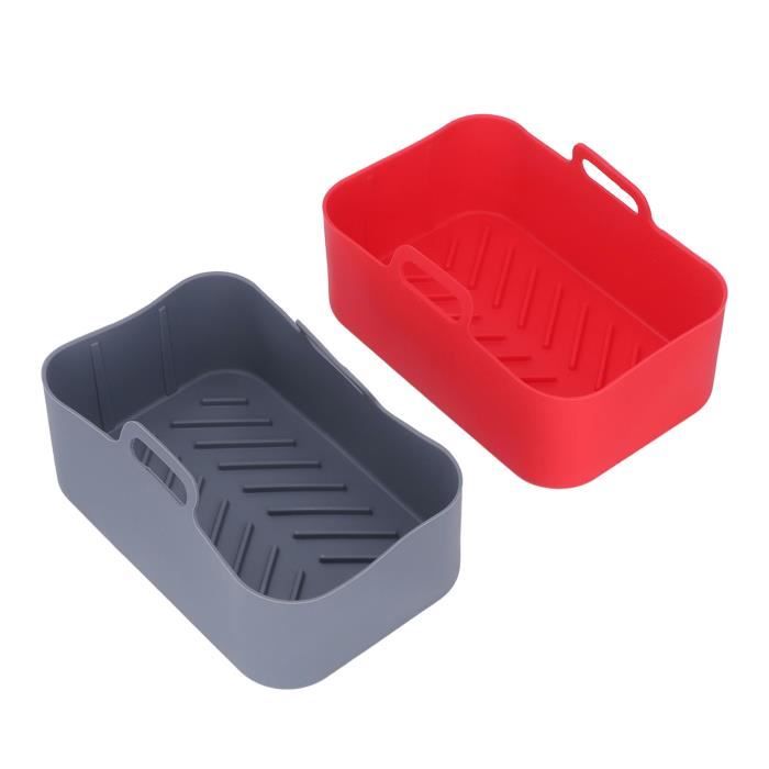 YOSOO Rectangle Fryer Basket, Fryers Silicone Pot 450℉ Heat Resistant ...