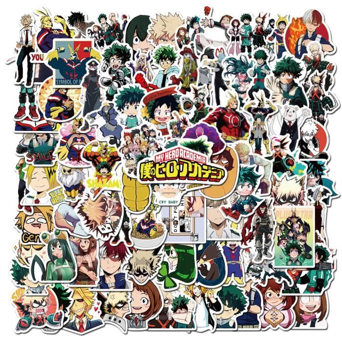 GOMMETTE,A 100pcs--Autocollant de Scrapbooking My Hero Academia ...