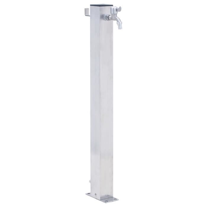 Colonne à eau de jardin en acier inoxydable 100 cm - ZERODIS - JA516 ...