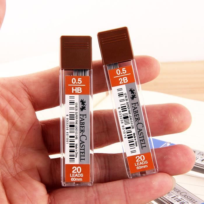 Mine de crayon - Faber-Castell - 0.5mm - HB - 2B - Mixte - Cdiscount ...