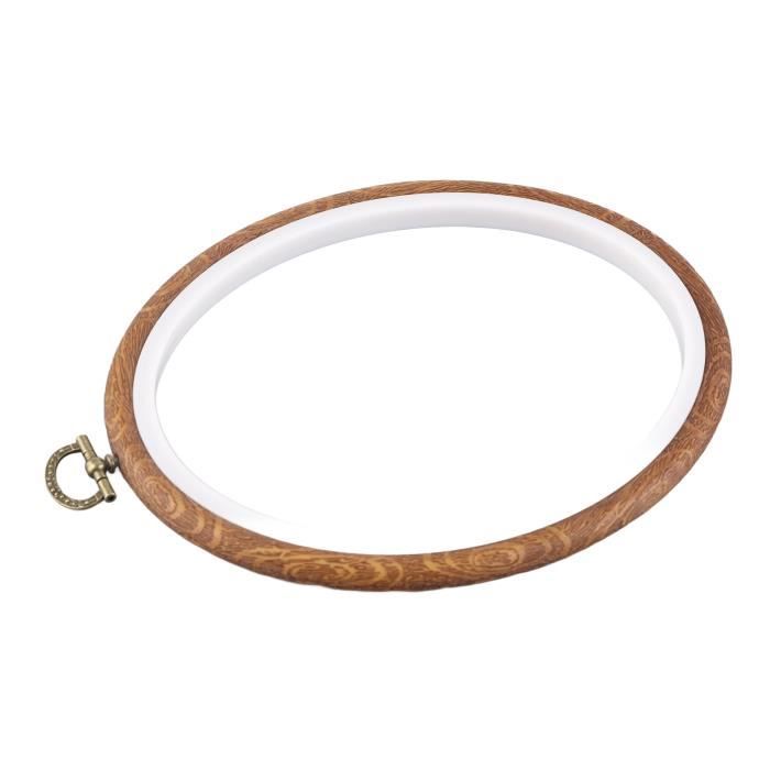 EJ.life broderie extensible en Imitation bois Cerceau de broderie en ...