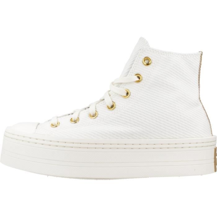 Baskets CONVERSE CHUCK TAYLOR ALL STAR MODERN LIFT HI - Blanc - Lacets ...