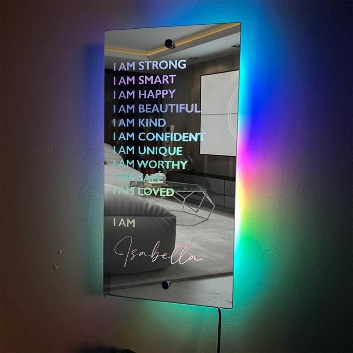 Miroir D'Affirmation De Soi - Miroir D'Affirmation Quotidienne À Led ...