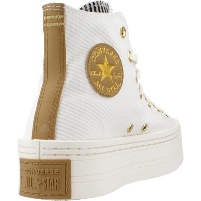 Baskets CONVERSE CHUCK TAYLOR ALL STAR MODERN LIFT HI - Blanc - Lacets ...
