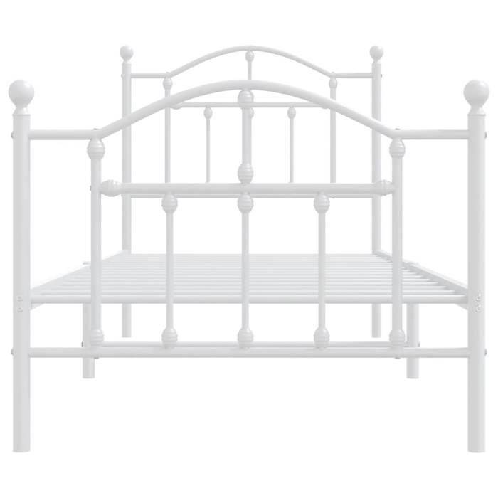 Simple LIT - SOLOMON - Cadre de lit 1 PLACE - métal sans matelas - avec ...