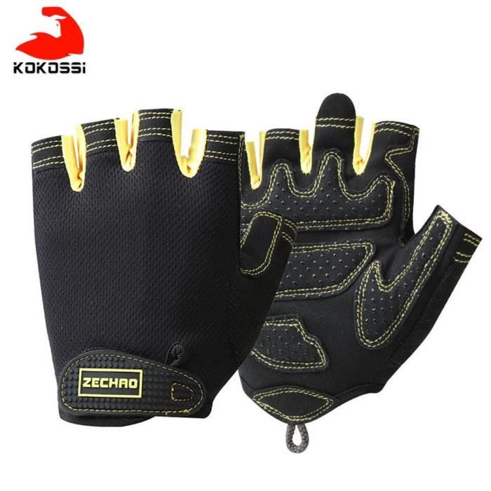 Accessoires Fitness - Musculation,KoKossi-Gants de levage demi-doigt ...