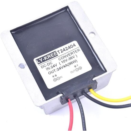 Car DC 24V 4A Stabilisateur de Tension Surge Protector Régulateur d'alimentation pour Auto Truck ...