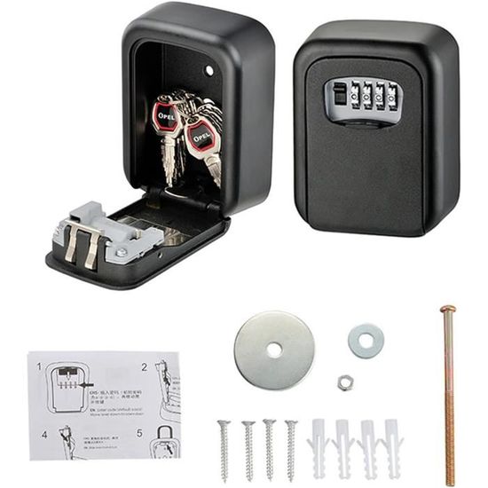 Boîte À Clé Sécurisée,Boite A Clefs Securisee Exterieur Coffre Fort A ...