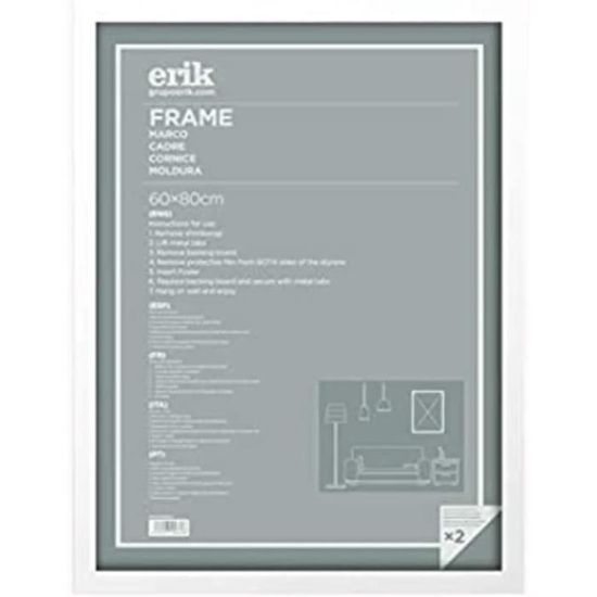 Cadre 60X80 Cm - Blanc | Cadre Poster, Affiche Decoration Murale ...