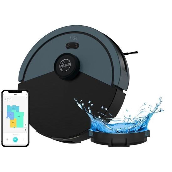 Hoover HG430H Hydro Robot Aspirateur Laveur - Puissant 4000Pa - Tous ...