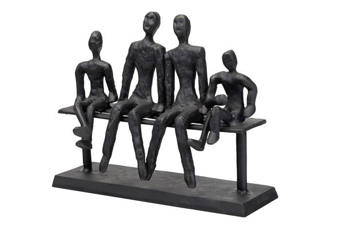 Objet decoratif Adda home - 095895 - Figurine decorative, Metal, Noir ...