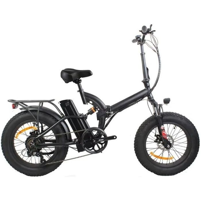 Vélo Electrique Pliable 20 Pouces Avec Suspension Intégrale Moteur 48V ...