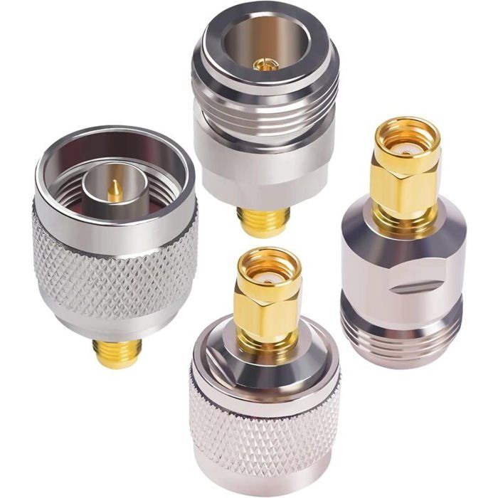 Kit de connecteurs N vers RP-SMA, convertisseur adaptateur Coaxial à ...