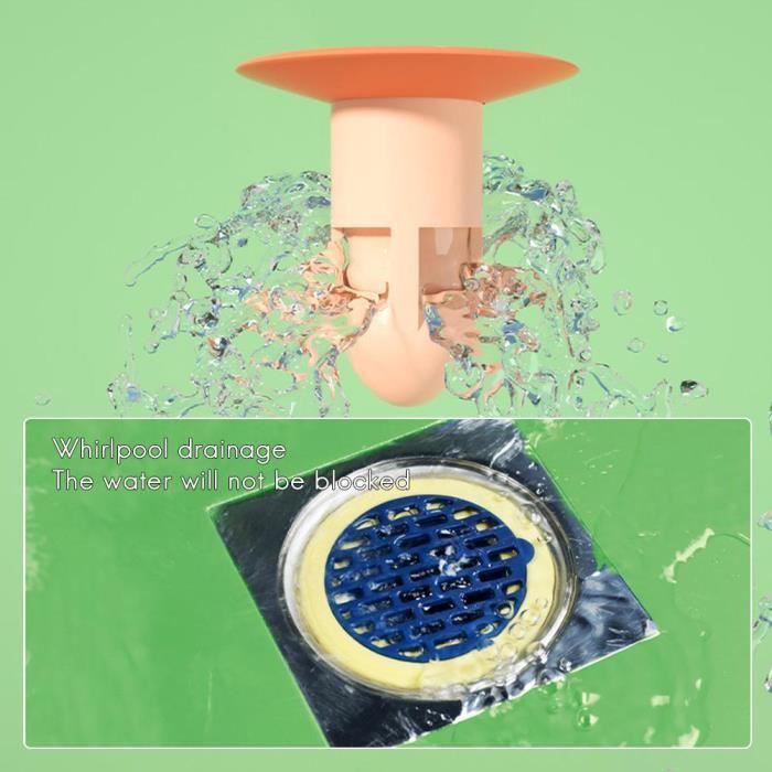 Siphon de sol - ASHATA - Drain de douche 360° - Anti-refoulement ...