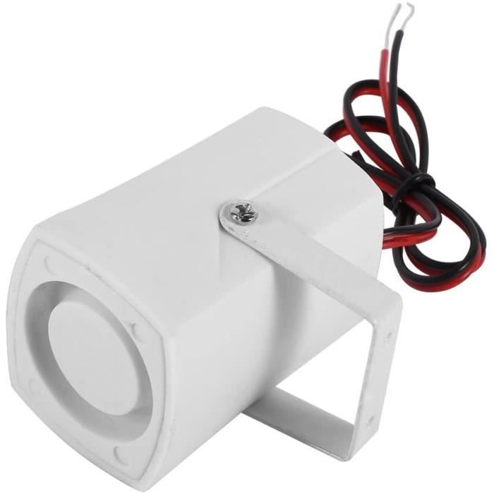 Sirène d'alarme klaxon, Mini sirène Filaire sirène système d'alarme ...