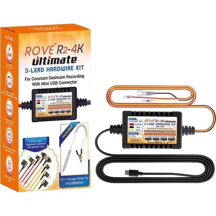 Ultimate Dash Cam Hardwire Kit, 11.5Ft Mini Usb Hard Wire Kit For ...