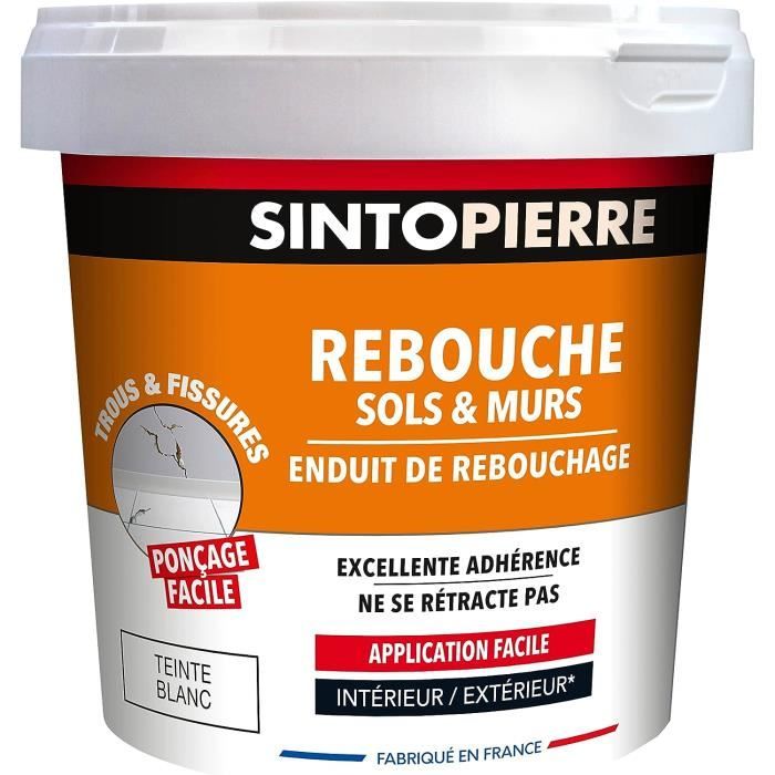 Rebouche Sols Et Murs - Enduit Pate Blanc 2 Kilos- Rebouche Et Répare ...