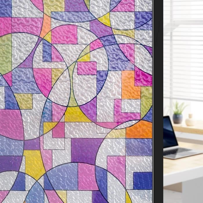 Film Autocollant Statique Pour Fenêtre En Vinyle Dépoli - 60 X 300 Cm ...