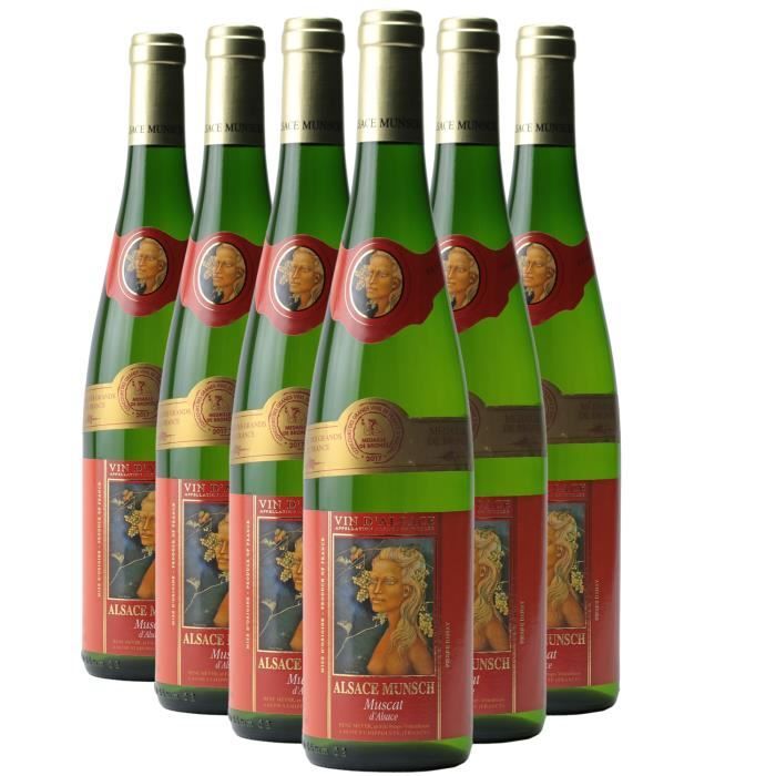 Alsace Muscat Réserve Blanc 2011 - Lot de 6x75cl - Alsace Munsch - Vin ...
