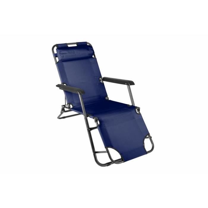 Transat pliable marine méridienne - Cdiscount Jardin