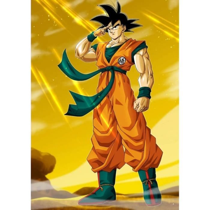 Ubg-1993 5D DIY Dragon Ball Goku Peinture au Diamant Diamond brodé ...