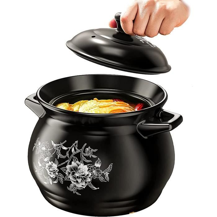 COCOTTE Marmite Traditionnelle en Cocotte en Terre Cuite, Casserole en ...