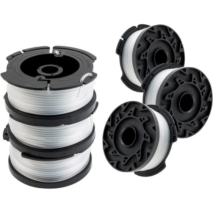 Fil Coupe pour CoupesBordures Compatible avec Black et Decker AF100 Bobine de Rechange 6 Bobines ...
