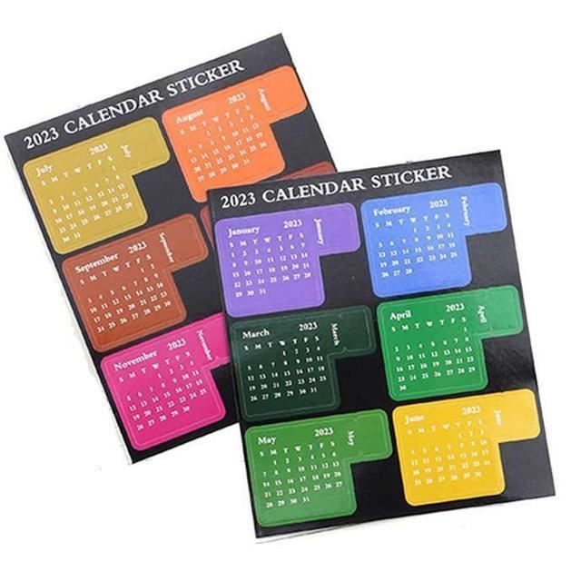 Grand 165x220 mm - 2023 Index du calendrier - Journal bloc note rétro ...
