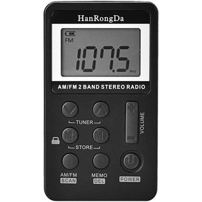 Radio Portable Radio À Deux Bandes Fm-Am Portable Alimentation Double ...