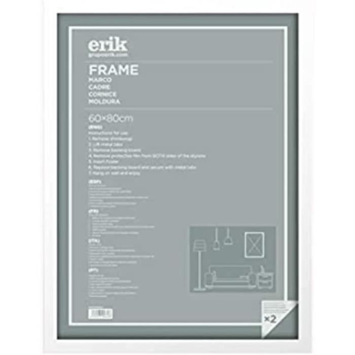 Cadre 60X80 Cm - Blanc | Cadre Poster, Affiche Decoration Murale ...