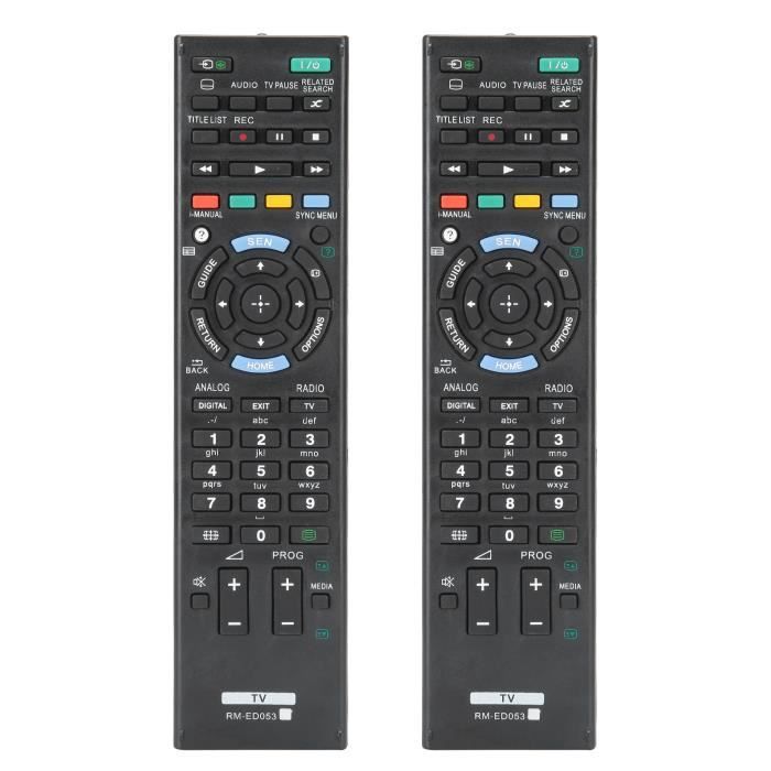 Télécommande de la télé Télécommande Universelle pour , 2 Pièces ...