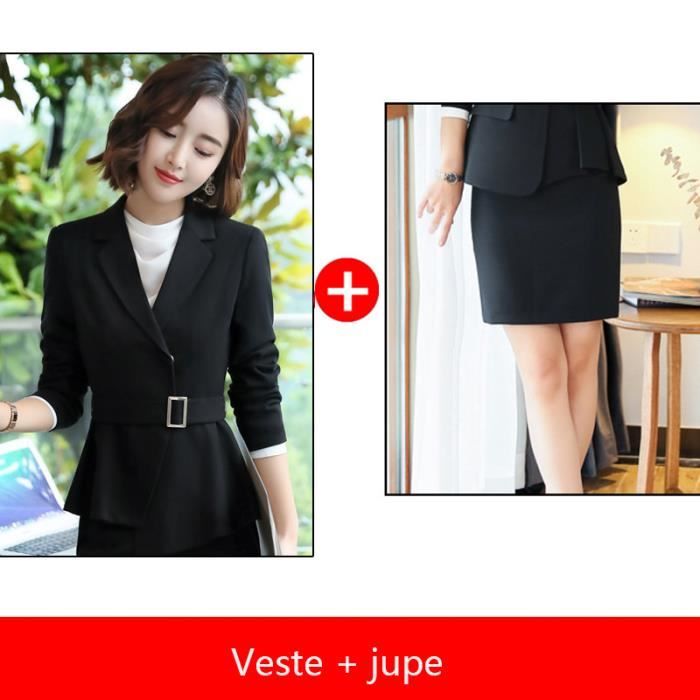Costume Femme de marque Costume d'interview Manches longues Costume de ...