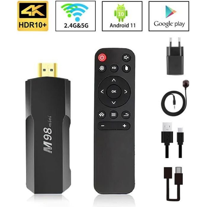 Fire tv stick M98 mini clé Allwinner H313 Android 10 TV Stick 1 + 8G ...
