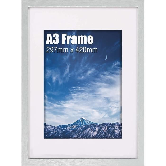 Wyewye cadres photo A3 - Format A3 - Avec fenêtre en plexiglas - Pour ...
