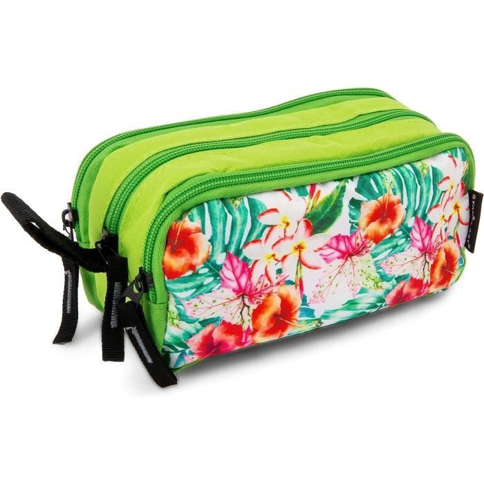 LÍNEA JUVENIL School Case - Porta Tout, 3 Fermetures Éclair, 3 ...