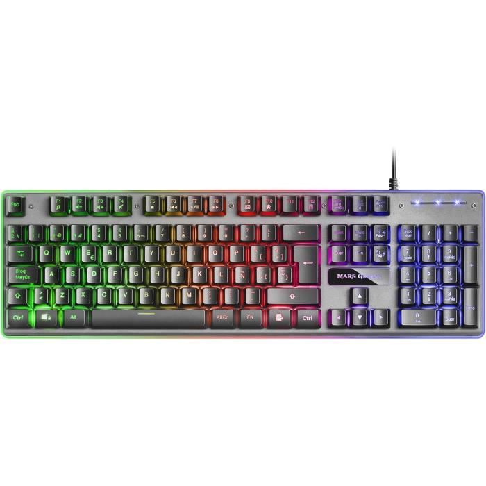 Mk220Es, Clavier Gaming H-Mech, Frgb Rainbow Et Halo, Antighosting ...
