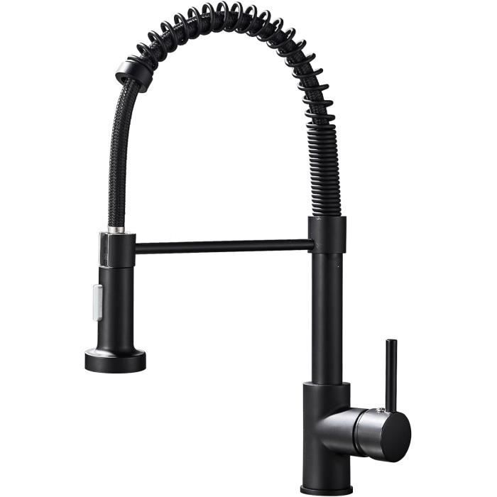 Robinet De Cuisine Avec Douchette Extensible, Pivotant À 360 °, Robinet ...